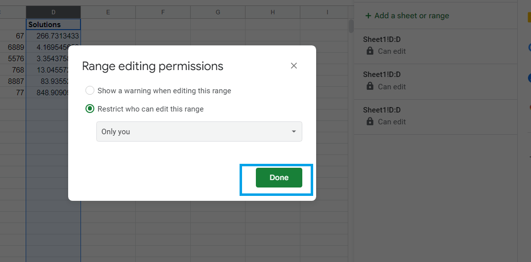 How To Protect Cells Using Protect Sheets And Ranges In Google Sheets