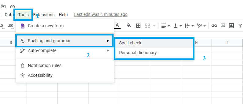 How To Enable Spell Checking In Google Sheets